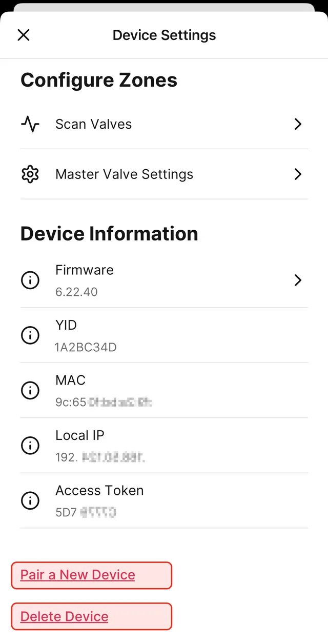 How to delete or replace a Yardian device? - Aeon Matrix