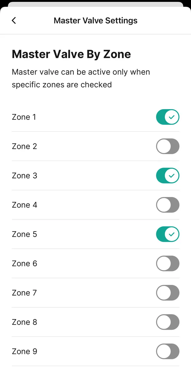 Master Valve By Zone - Aeon Matrix